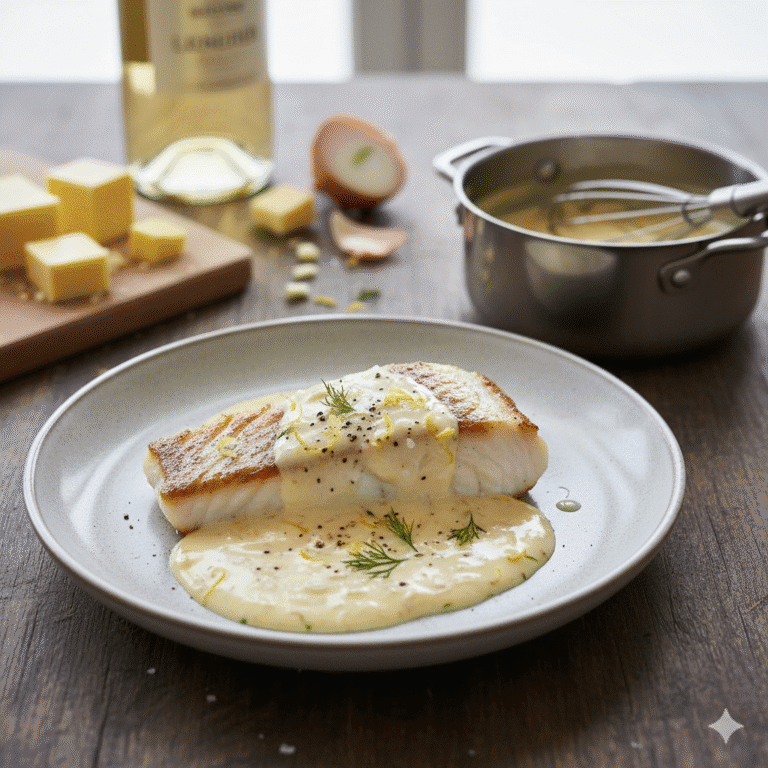 Recette beurre blanc facile — Sauce classique pour poisson