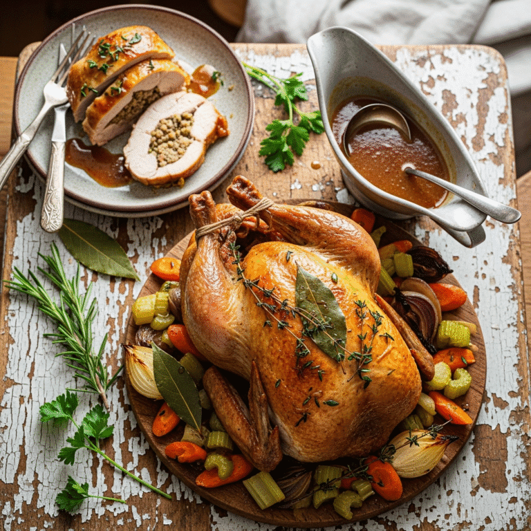 Recette chapon noel : chapon rôti farci facile et gourmand