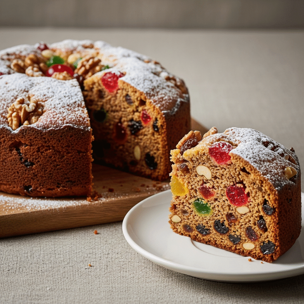 Recette Gâteau de Noël moelleux aux fruits et épices - 1h30